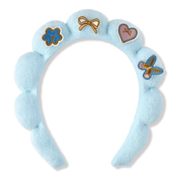 PRODUCT-OBSESSED Spa Headband With Patches - Blue