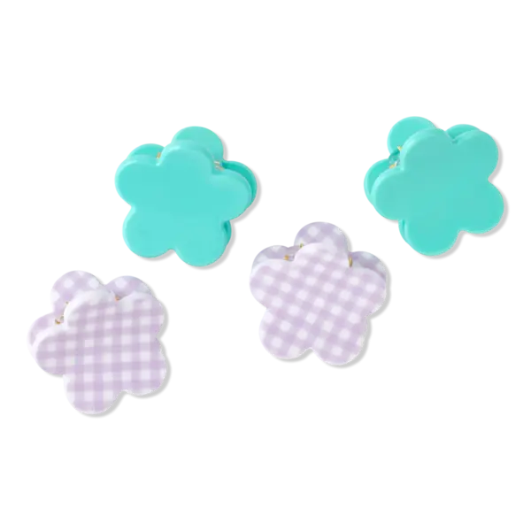 PRODUCT-OBSESSED Set Of 4 Mini Floral Claw Clips