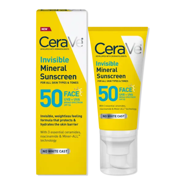 Cerave Invisible Mineral Sunscreen Spf 50 Face - One-color
