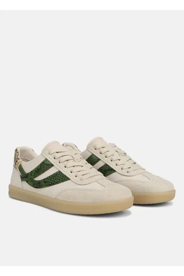 Vince Oasis Snake-embossed Sneakers - Stripe