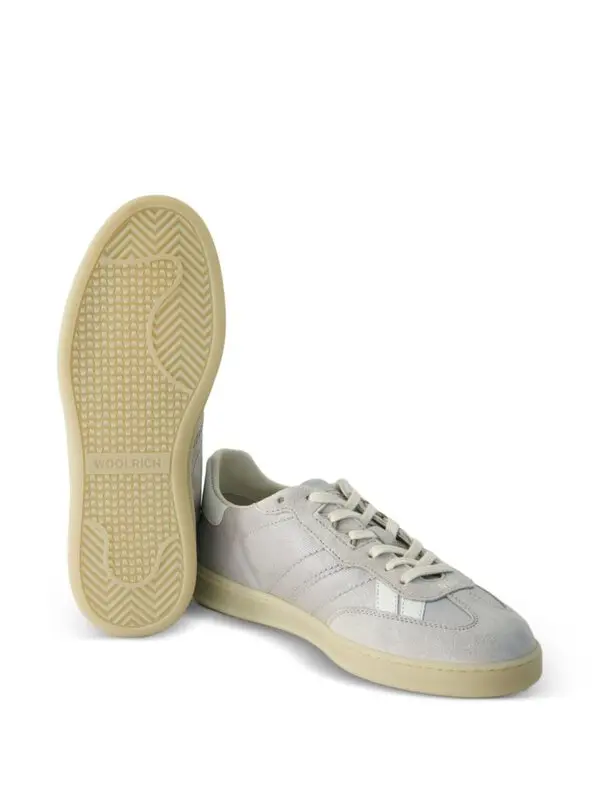 Woolrich Double U Leather Sneakers - Grey