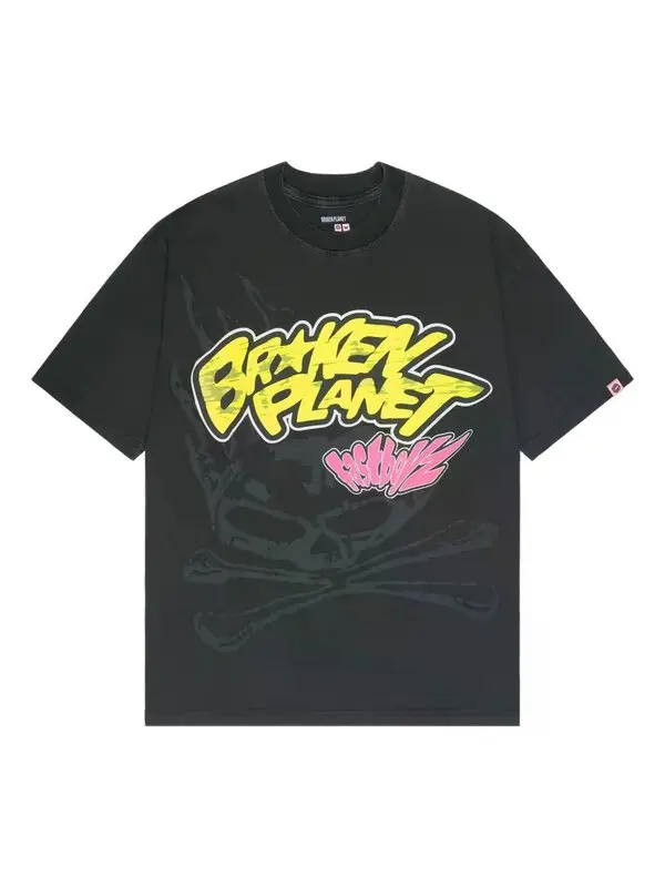 BROKEN PLANET Graphic-print T-shirt - Black
