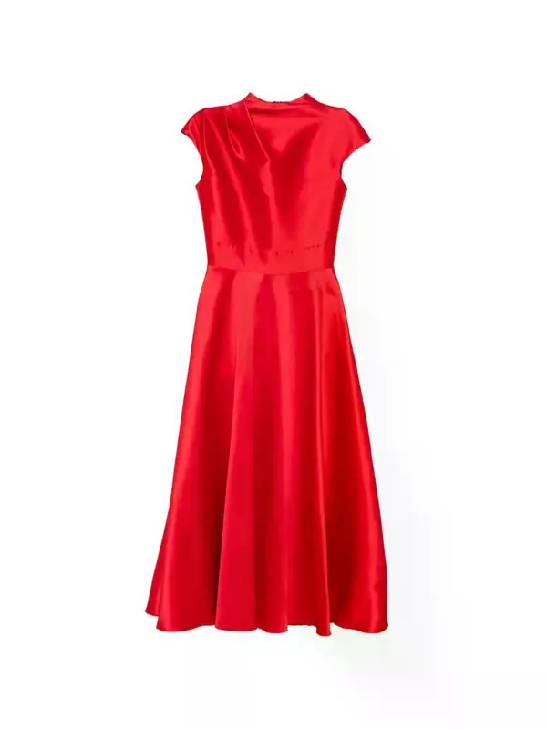 ISABEL SANCHIS Cap-sleeves Midi Dress