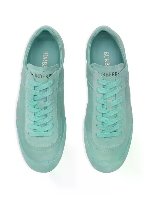 Burberry Leather Knight Runner Sneakers - Blue
