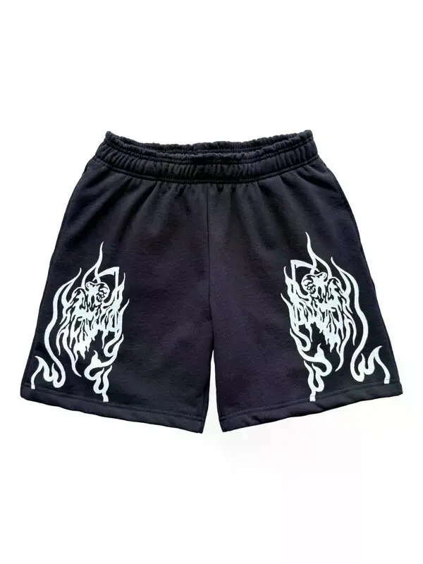 WARREN LOTAS Printed & Embroidered Shorts