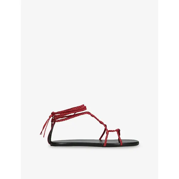 JUDE Atlas Leather Sandals - Red