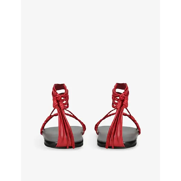 JUDE Atlas Leather Sandals - Red