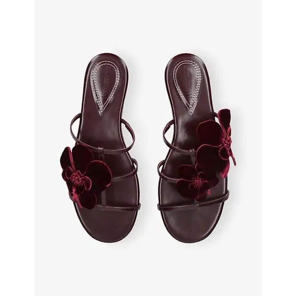 Zimmermann Orchid Leather Sandals