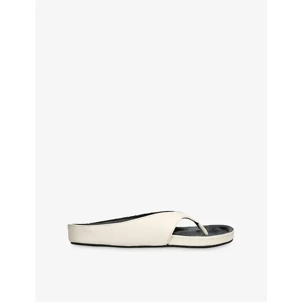 JUDE Yaga Leather Sandals - White