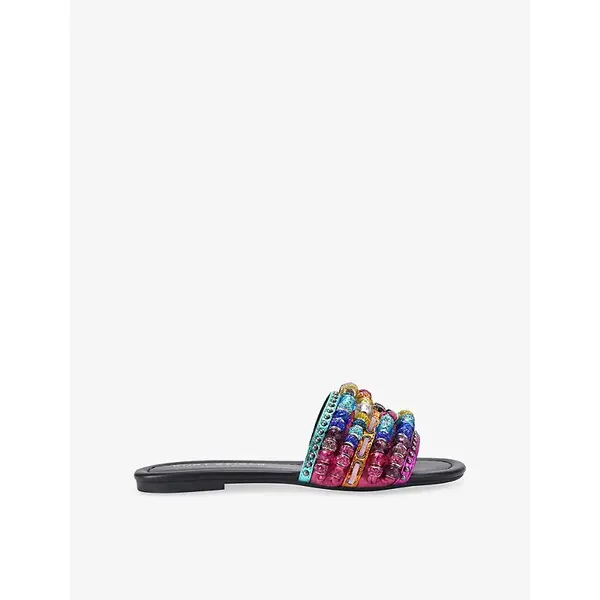 Kurt Geiger Southbank Beaded Flat Sandals - Mult/other