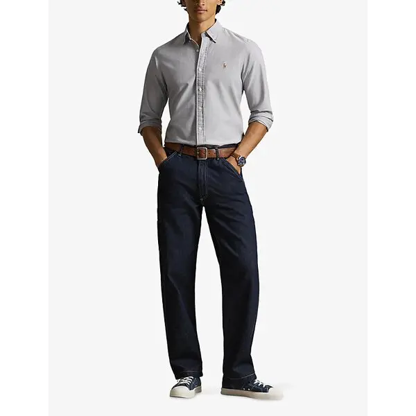 Polo Ralph Lauren The Iconic Oxford Custom-fit Cotton Shirt - Navy