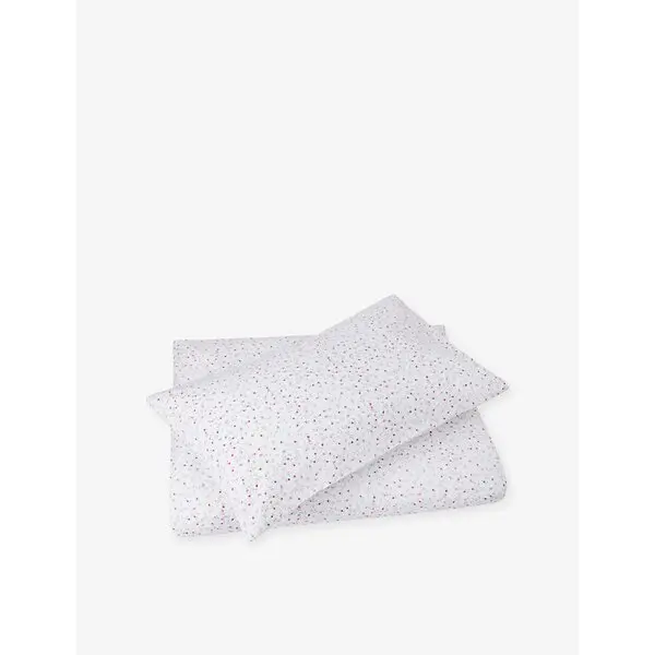 THE WHITE COMPANY Maisy Floral Cotton Bed Set - Whitepink