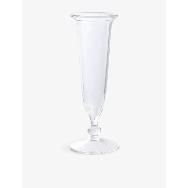 THE WHITE COMPANY Fluted Glass Vase 21.5cm