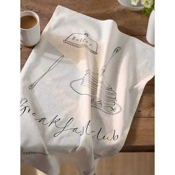 THE WHITE COMPANY Breakfast Club Cotton Tea Towel