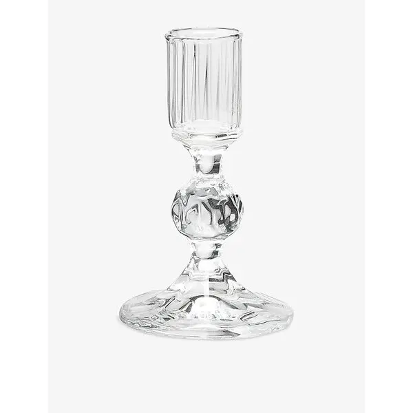 ANNA + NINA Gemma Glass Candle Holder 10.5cm - Clear