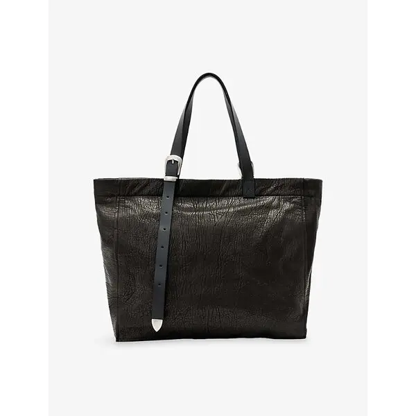 ALLSAINTS Haven Leather Tote Bag - Black