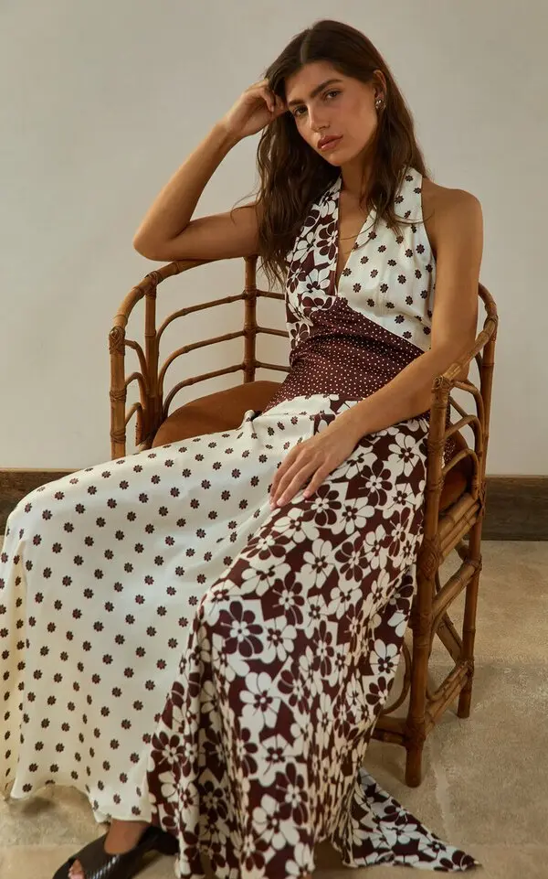 ROAME Miranda Mixed Maxi Dress