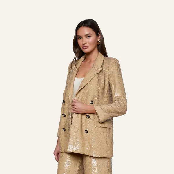 L'Agence Cambrie Oversized Blazer - Soft Camel