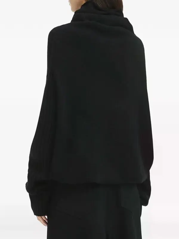 Rick Owens Funnel-neck Panelled Sweater