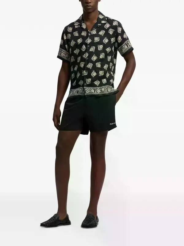 Ralph Lauren Purple Label Print-detail Shirt - Black
