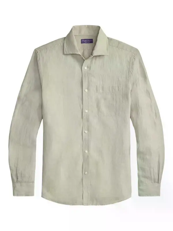 Ralph Lauren Purple Label Long-sleeve Pocket Shirt - Grey