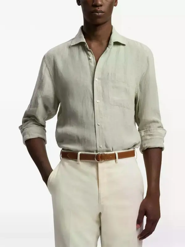 Ralph Lauren Purple Label Long-sleeve Pocket Shirt - Grey