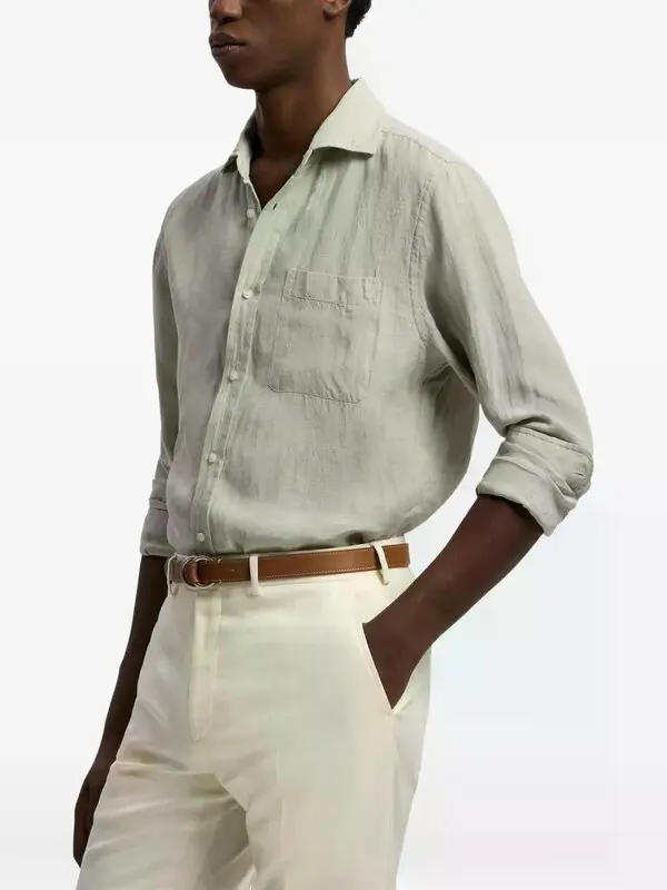 Ralph Lauren Purple Label Long-sleeve Pocket Shirt - Grey