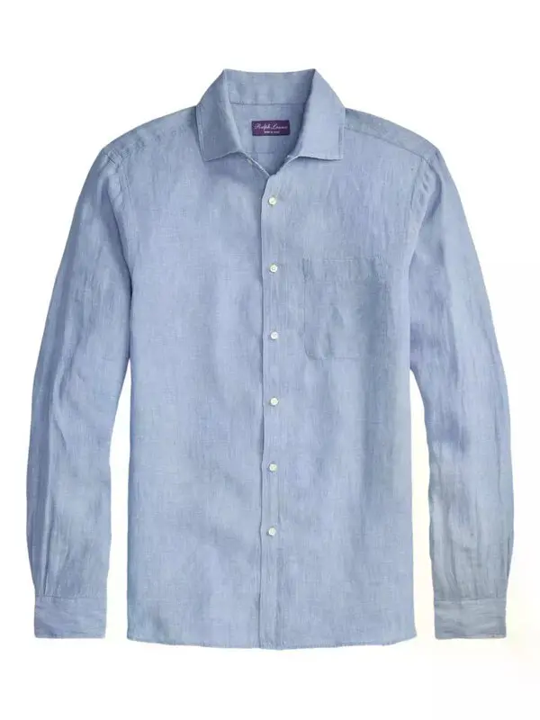Ralph Lauren Purple Label Long-sleeve Pocket Shirt - Blue