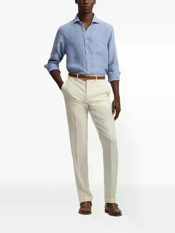 Ralph Lauren Purple Label Long-sleeve Pocket Shirt - Blue
