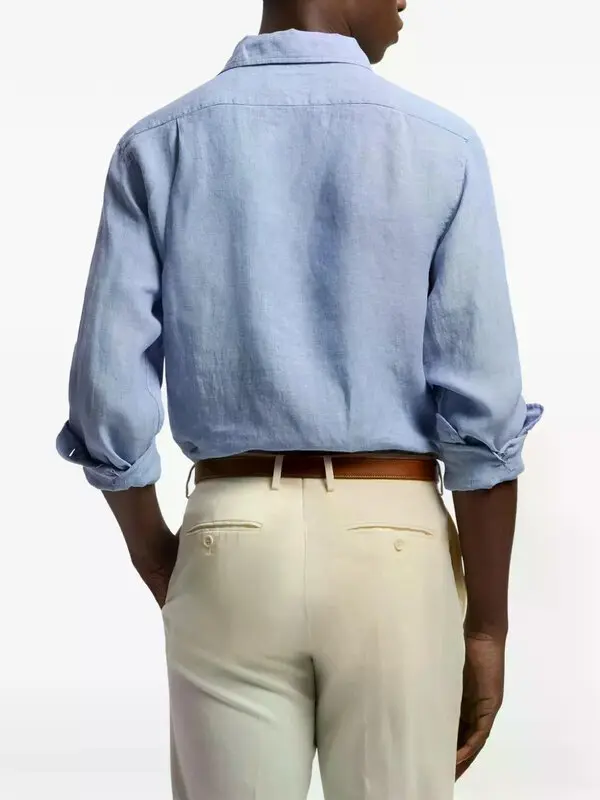 Ralph Lauren Purple Label Long-sleeve Pocket Shirt - Blue