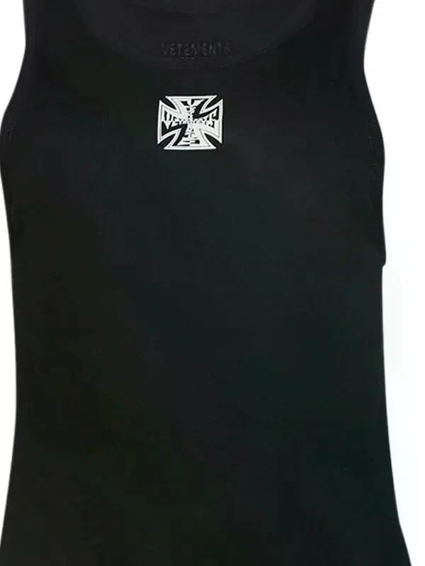 Vetements Cross-logo Tank Top