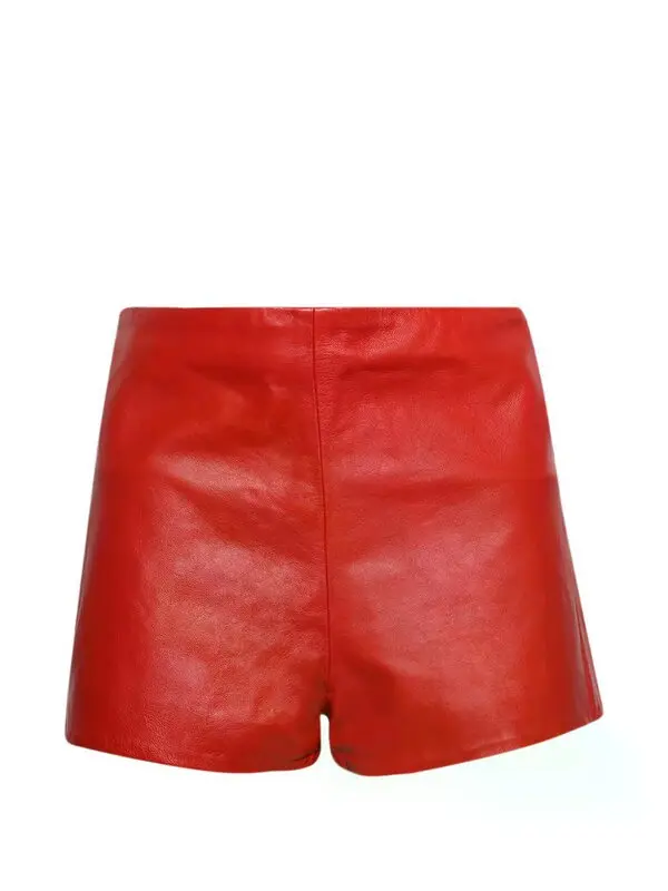 GRACE FAENA Leather Shorts