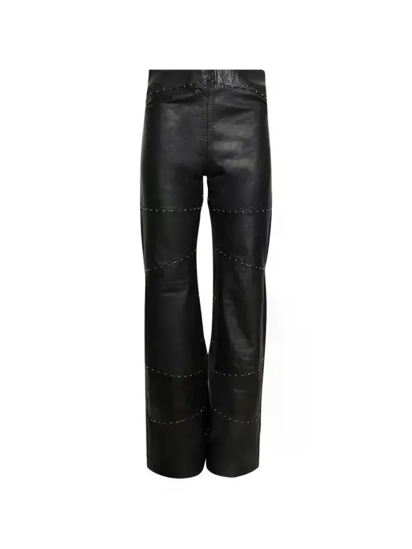 GRACE FAENA Studded Leather Trousers