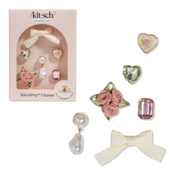 KITSCH Pop Charms 6-piece Set - Vintage Pink