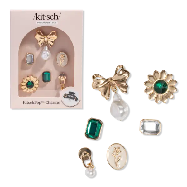 KITSCH Pop Charms 6-piece Set - Vintage Emeralds