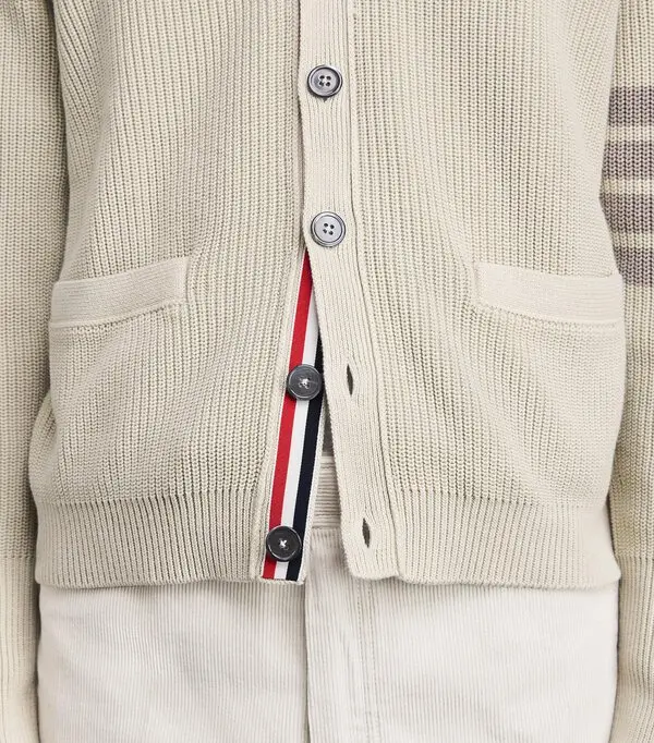 Thom Browne Cotton 4-bar Cardigan