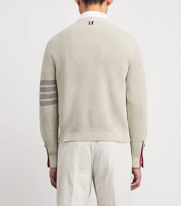 Thom Browne Cotton 4-bar Cardigan