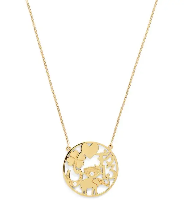 JENNIFER MEYER Good Luck Necklace - Gold