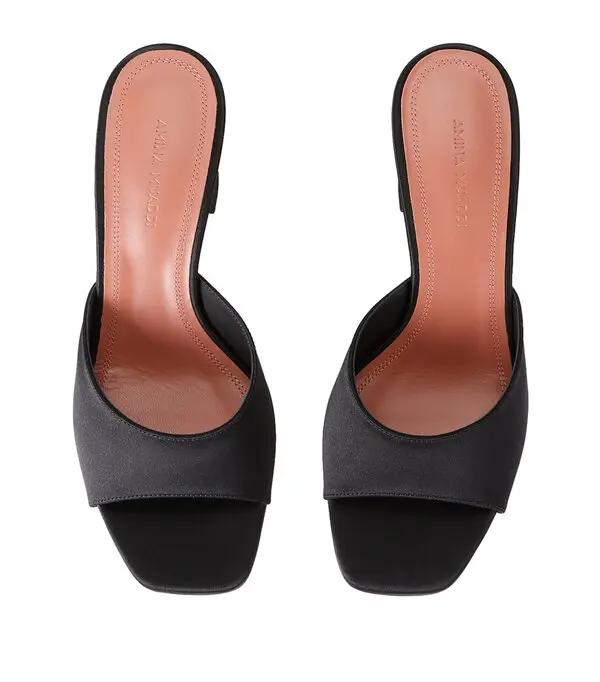 Amina Muaddi Lupita Mules 70 - Black