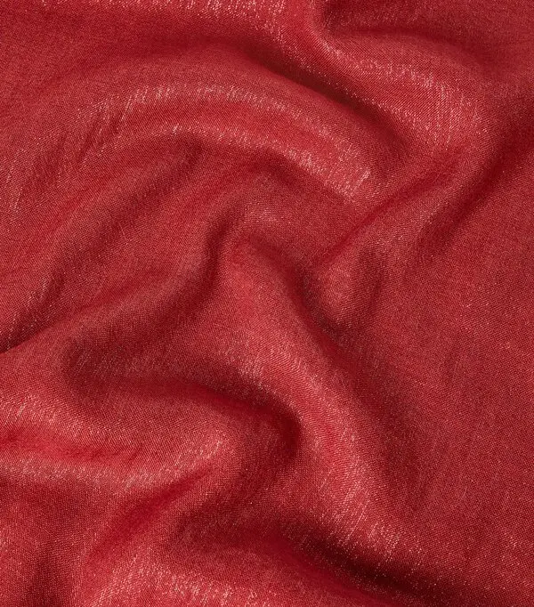 Brunello Cucinelli Cashmere-silk-blend Scarf - Red