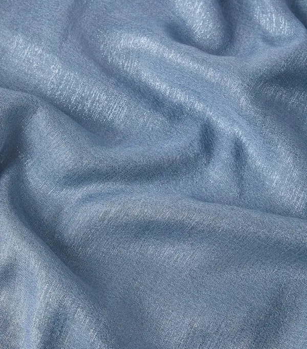 Brunello Cucinelli Cashmere-silk Blend Sparkling Scarf - Blue