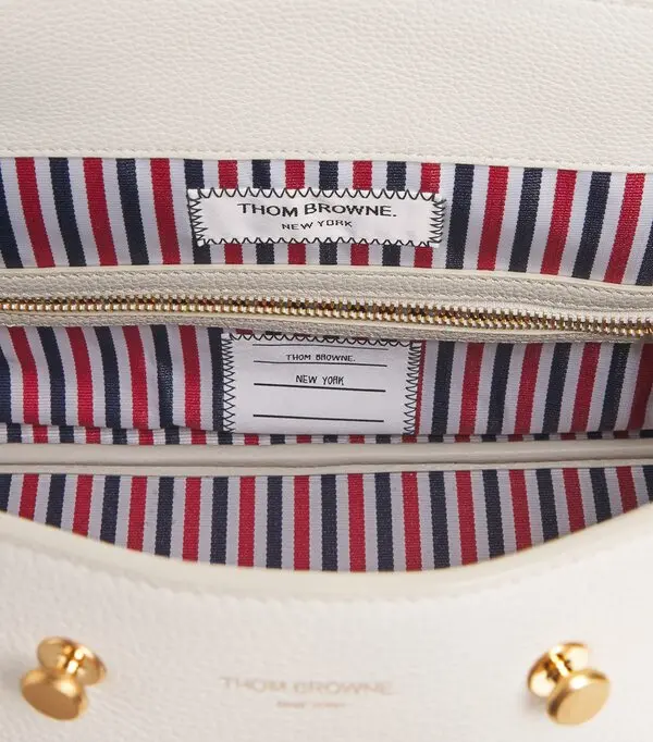 Thom Browne Grain Leather Bolton Top-handle Bag