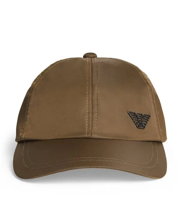 Emporio Armani Eagle Plate Baseball Cap - Brown