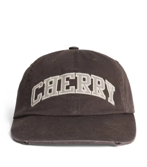 CHERRY LOS ANGELES Cotton Logo Baseball Cap - Brown