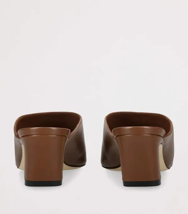 STUART WEITZMAN Leather Stassi Mules - Brown