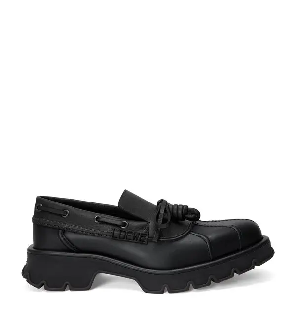 Loewe Leather Bobby Loafers