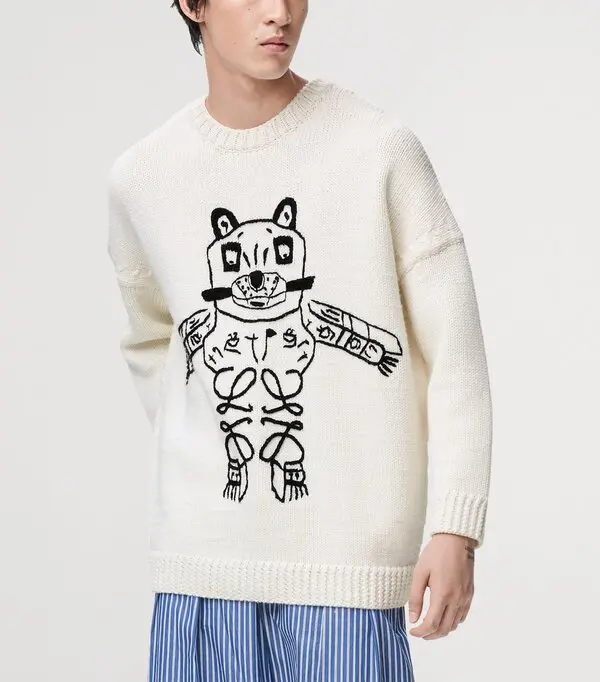Loewe X Louis Wain Wool Lucky Cat Sweater