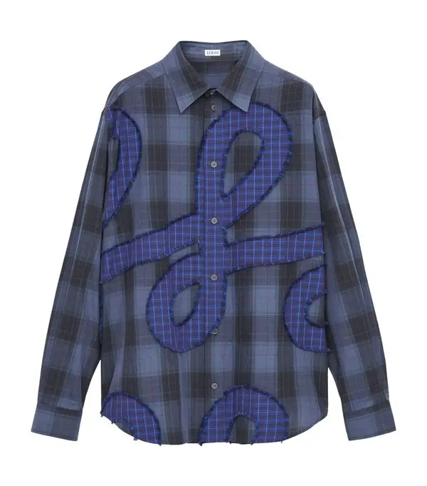 Loewe Cotton Long-sleeve Check Shirt