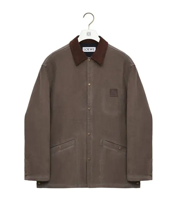 Loewe Felt Leather-patch Overshirt