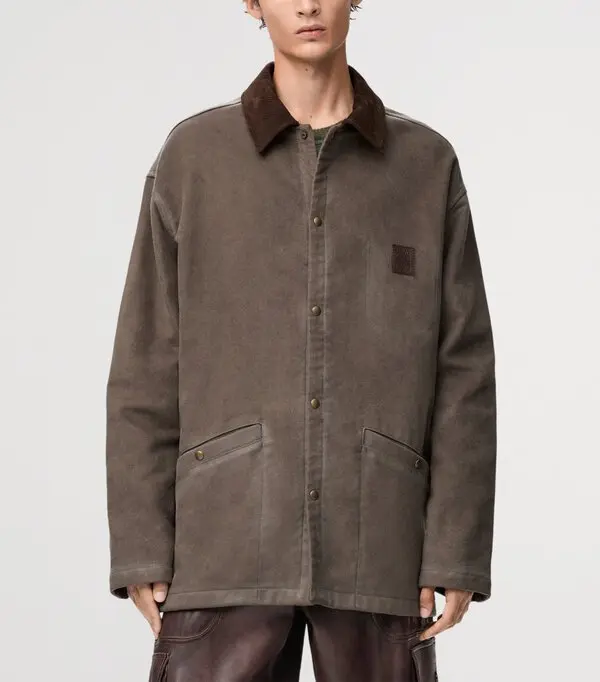 Loewe Felt Leather-patch Overshirt